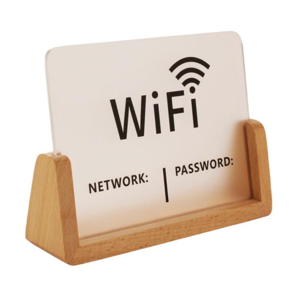 ・MULTIPLE USES: Wifi passwords signs perfect for your conference room, hotel, shopping mall, cafebar, famliy, restroom, ...