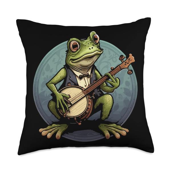 ・This is for a frog mom or a frog dad who plays banjo. Great for a frog princess who loves frogs, toads, and tadpoles. A...
