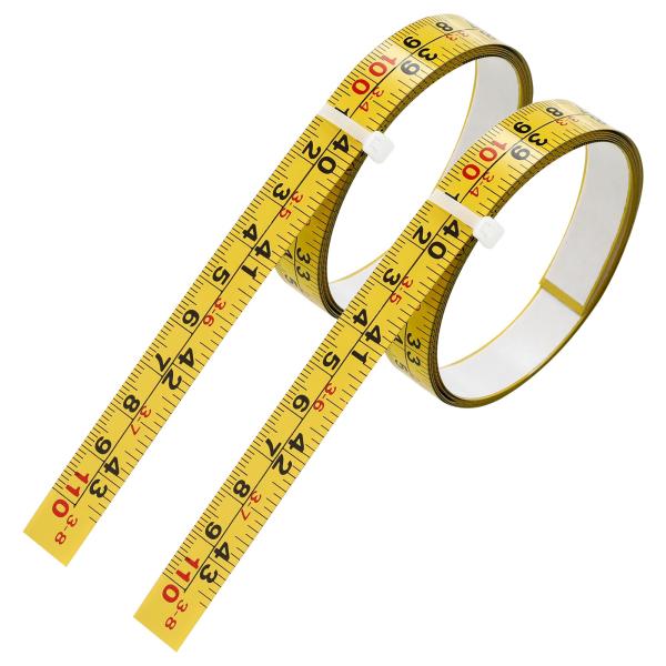 ・[COMPLETE PACKAGE] - This set includes 2 pieces of steel self-adhesive measuring tape with a left-to-right reading scal...