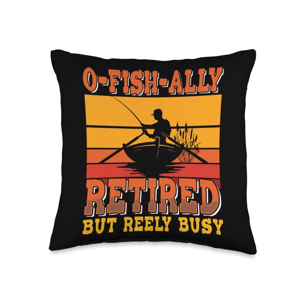 ・Funny Design for an retired fisherman who loves fishing in his Retirement. Quote: O-fish-ally Retired but reely busy.・1...