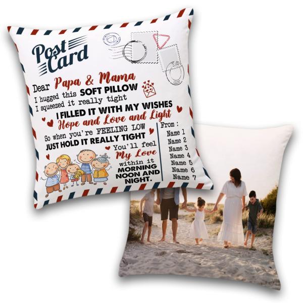 ・The Best Gift: Personalized Pillow with a name are a unique and special gift for any occasion, such as birthdays, Mothe...