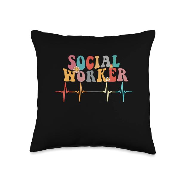 ・Social worker appreciation saying with vintage graphic design. Cute for adults womens and mens merchandise employee app...