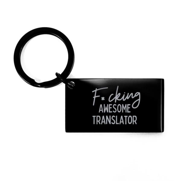 ・Translator KEYCHAIN - It is made of high quality stainless steel. It's very durable, and the engraving will never fade ...