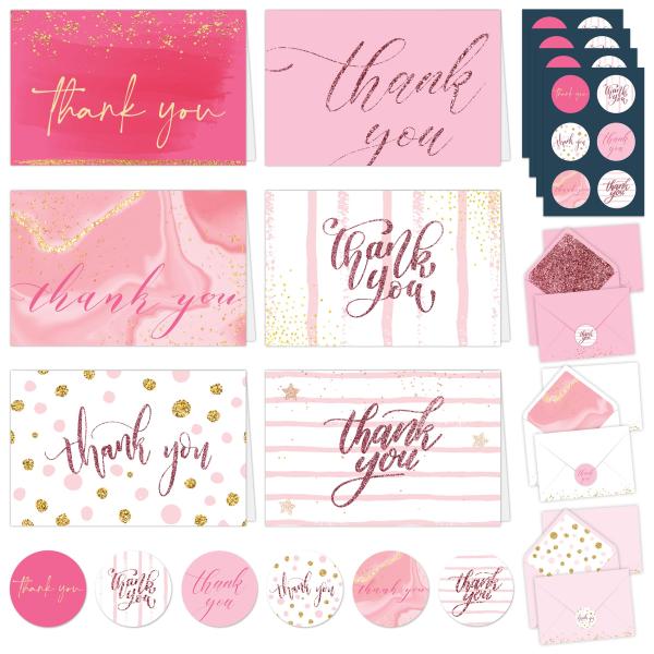 ・EXPRESS GRATITUDE WITH STYLE - Make a statement while showing your appreciation with these well-designed thank you card...