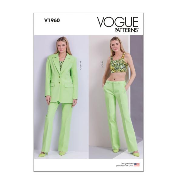 ・Vogue pattern packets come with pattern pieces for cutting out the fabric, step by step written and illustrated instruc...