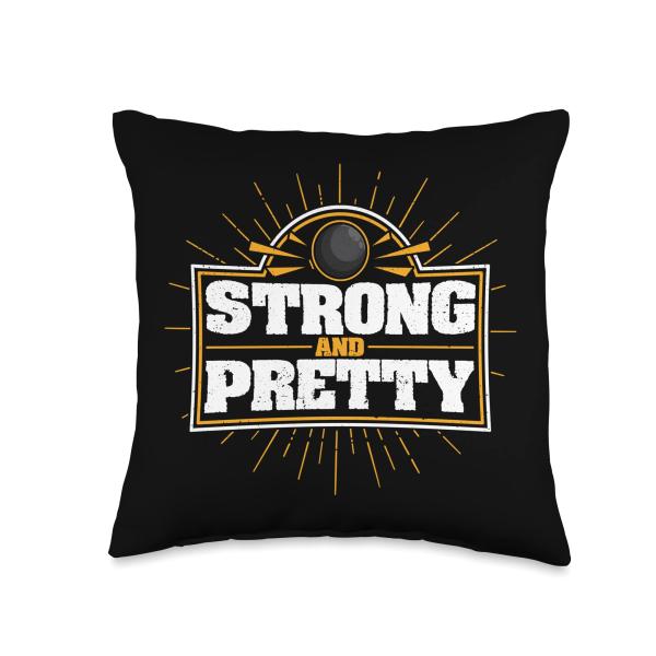 ・Strong and Pretty is a Funny Shot Put Design for man and women who are competing in the track and field sports. Shotput...