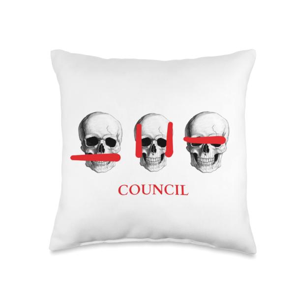 ・New Council Merchandise・100% spun-polyester fabric・Double-sided print・Filled with 100% polyester and sewn closed・Indivi...