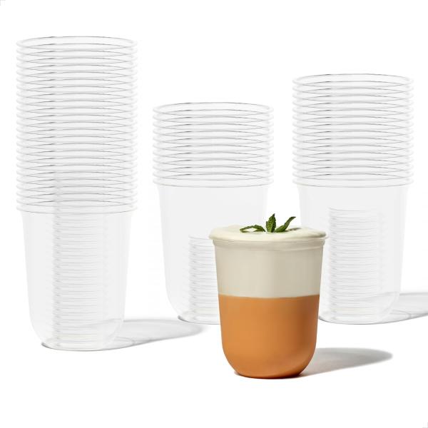 ・DURABLE PARTY CUPS: Introducing TOSSWARE's Natural Line. Made from a plant-based material, these cold cups hold their s...