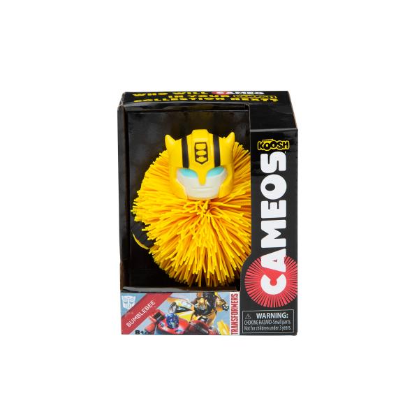 ・TRANSFORMERS: Bumble Bee from the beloved Transformers franchise in Koosh form! Comes with the iconic helmet and colors...