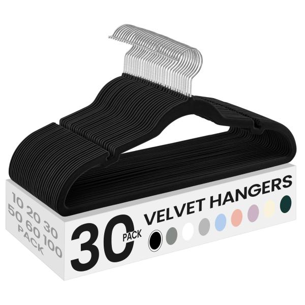 ・[Clever Shoulder Notches] Our coat hangers, with shoulder notches, are designed to hold clothes with thin straps like c...
