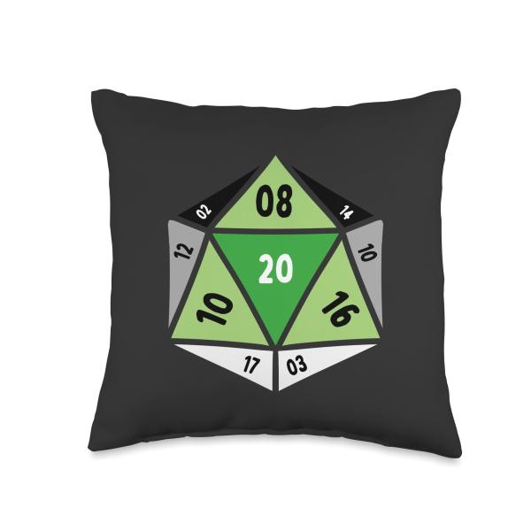 ・Aromantic D20 Dice Asexual Pride LGBT Aroace Ally Gaymer, Get this Asexuality Pride Symbol Costume Outfit to celebrate ...