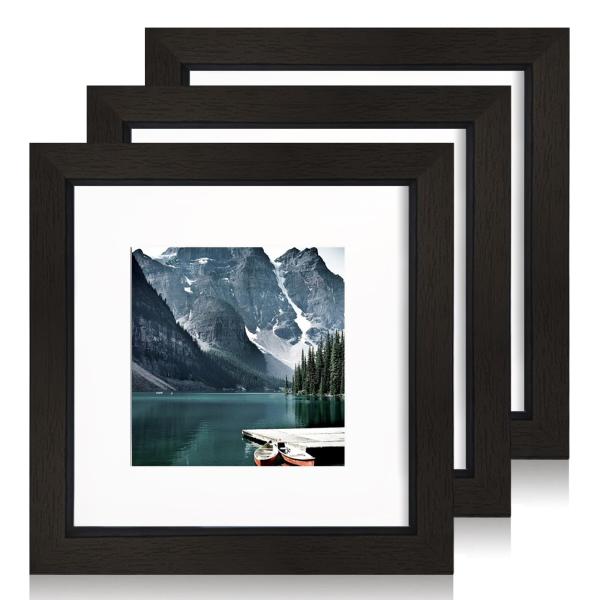 ・【Quality Material ＆ Real Glass】 This 6x6 frame made of durable MDF wood compared to other flimsy PS or plastics frames....