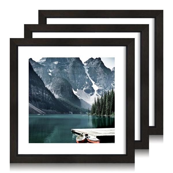 ・【Quality Material ＆ Real Glass】 This 10x10 frame made of durable MDF wood compared to other flimsy PS or plastics frame...