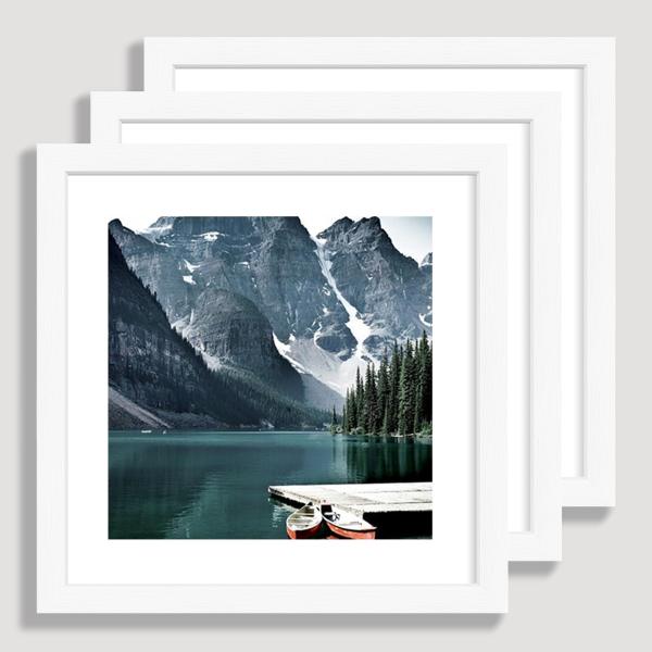 ・【Quality Material ＆ Real Glass】 This 10x10 frame made of durable MDF wood compared to other flimsy PS or plastics frame...