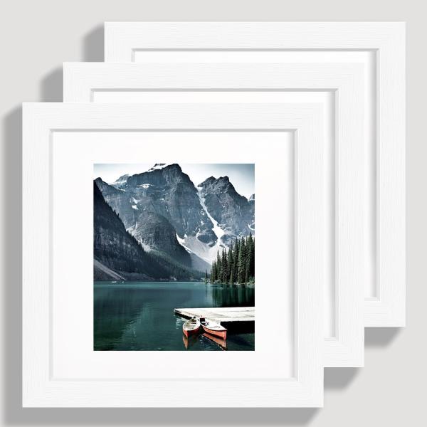 ・【Quality Material ＆ Real Glass】 This 6x6 frame made of durable MDF wood compared to other flimsy PS or plastics frames....