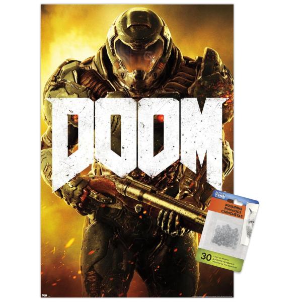 ・This Trends Doom - Marine Wall Poster uses high-resolution artwork and is printed on PhotoArt Gloss Poster Paper which ...