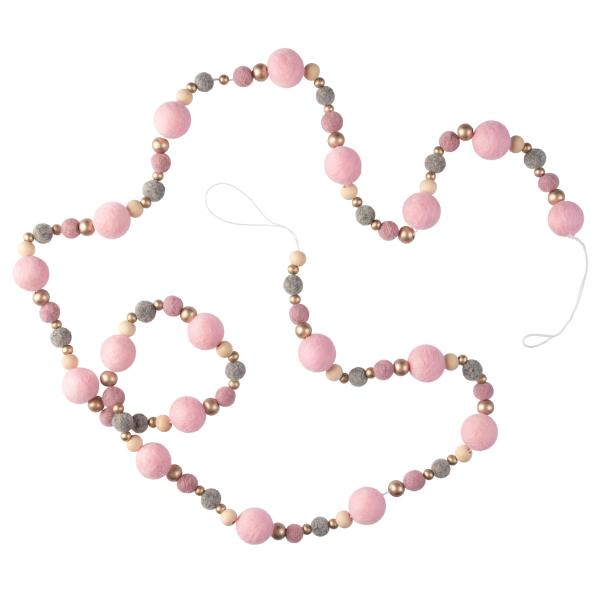 ・HOLIDAY DECOR: Festive felt strewn garland adds a whimsical and colorful touch to holiday decor.・MULTI-USE: Made from m...