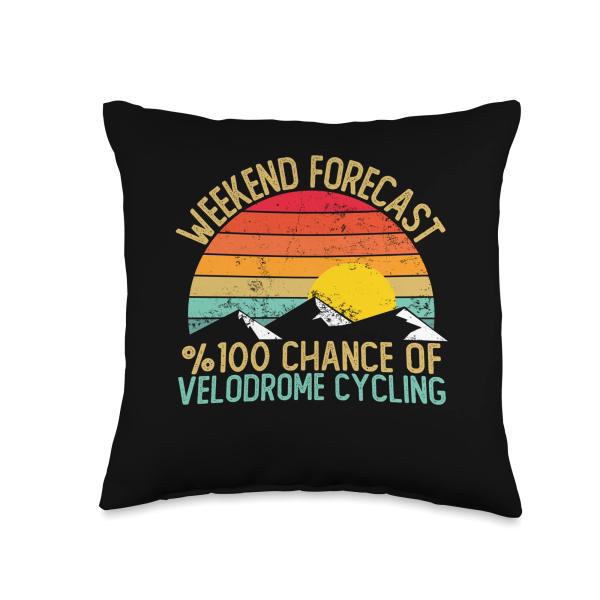 ・Weekend Forecast Velodrome Cycling Shirts Funny Retro Velodrome Cycling T-Shirts for Men and Women. Perfect gift for Fa...