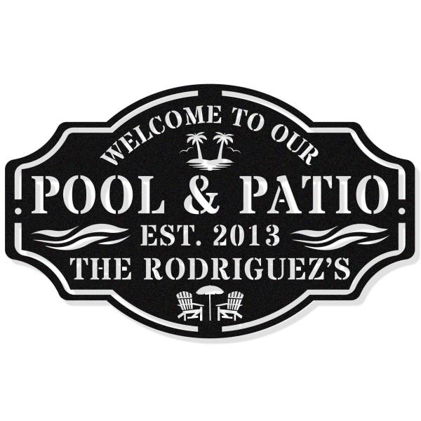 ・Design Your Personalized Sign：Customize your own personalized pool signs for home decor,Look no further! This custom na...