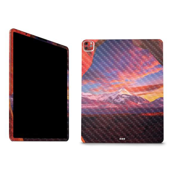 ・This Full Wrap Kit Includes Maximum Coverage for The Apple iPad Pro 12.9" M2 6th Gen (2022)・CARBON FIBER FINISH - with ...