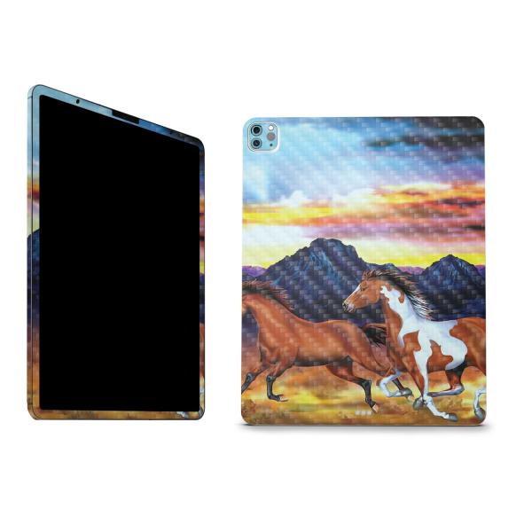 ・This Full Wrap Kit Includes Maximum Coverage for The Apple iPad Pro 12.9" M2 6th Gen (2022)・CARBON FIBER FINISH - with ...