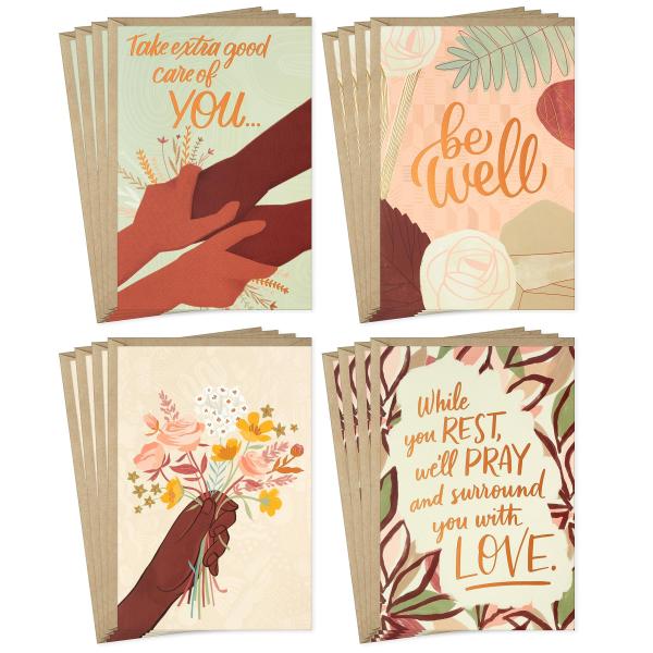 ・Be there for the ones you love with beautiful cards that express care and concern for hard times・Set of 16 cards featur...