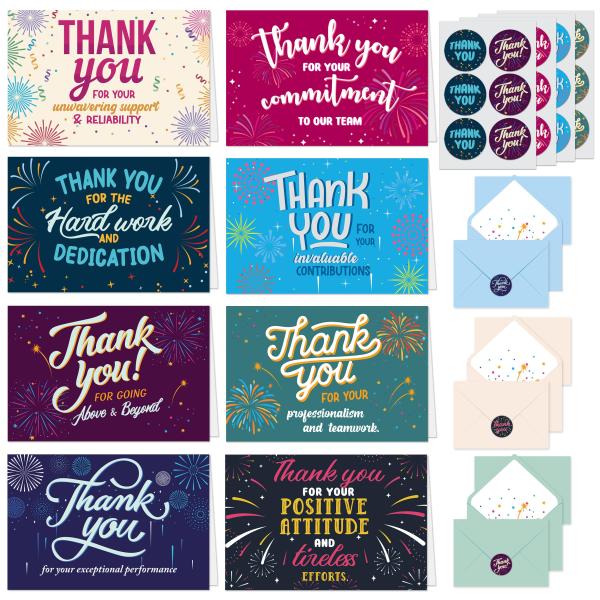 ・MAKE A LASTING IMPRESSION - Express your gratitude in style with these thank you cards for employees appreciation with ...