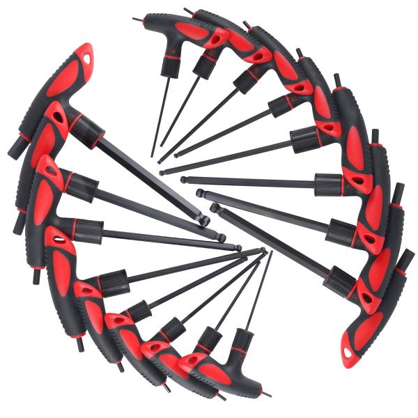・PROFESSIONAL WRENCH SET: This 16 piece T-handle Allen wrench set is perfect for workshops, race mechanics, and home use...