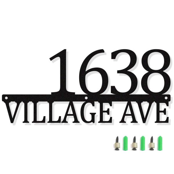 ・Personalized Metal House Number Sign: Create a unique and customized touch for your home with our personalized metal ho...