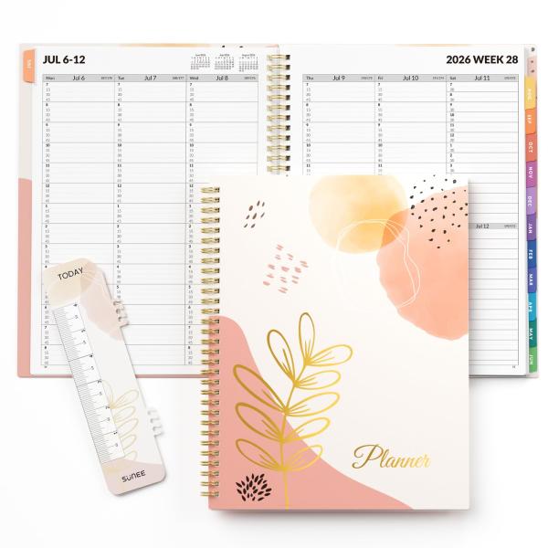 ・2026-2027 Professional Planner: Cover from July 2026 to June 2027, Features 12 months of weekly and monthly pages, 2 ad...
