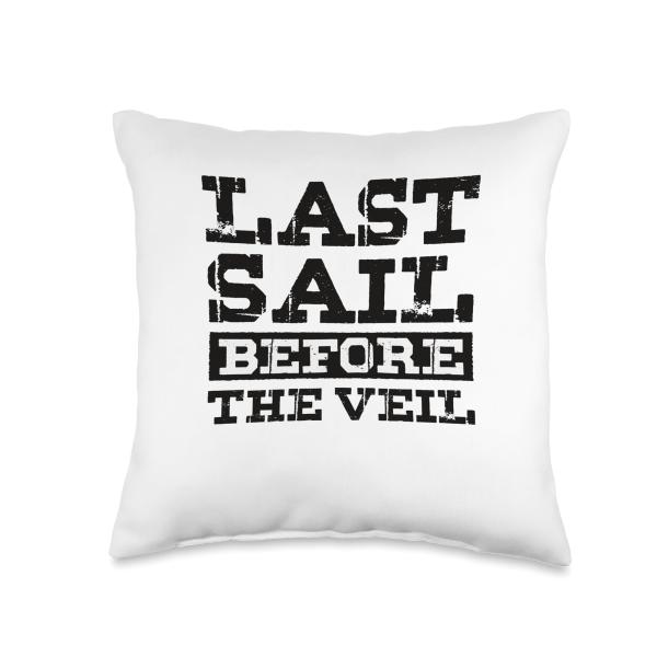 ・Nautical Bachelorette Party design that reads: Last Sail Before the Veil.・Perfect for an Outdoor Bridal Bachelorette Pa...