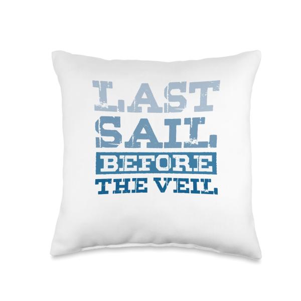 ・Nautical Bachelorette Party design that reads: Last Sail Before the Veil.・Perfect for an Outdoor Bridal Bachelorette Pa...