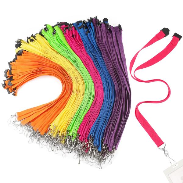 ・What Can You Get: you will receive 120 keychain lanyards of multicolor, the enough color and quantity can meet your dai...