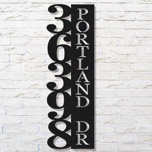 ・Design Your Address Sign: Customize your own personalized vertical address signs for home decor, add wall art charm to ...