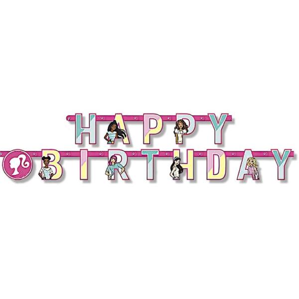 ・CELEBRATE WITH STYLE: Make your birthday celebrations extra special with our multicolored Barbie "Happy Birthday" Joint...