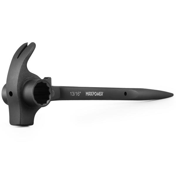 ・Ratcheting scaffold wrench with double ended socket 3/4" and 13/16", quickly and effortlessly assemble and disassemble ...