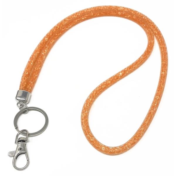 ・Dazzling Rhinestone Mesh: This lanyard features a shimmering rhinestone mesh design, adding a touch of glamour and soph...