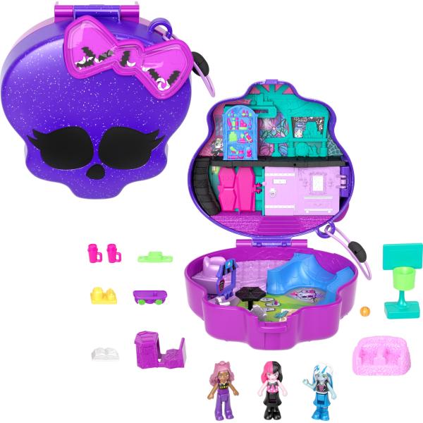 ・Fang-out with your favorite ghouls as they go tiny in this Monster High x Polly Pocket collaboration compact!・Fans can ...