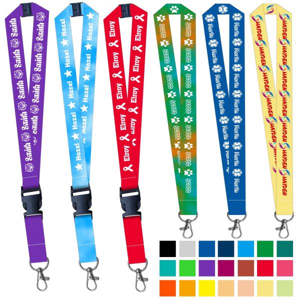 ・Custom Lanyards Bulk: Our custom lanyards are usually double-sided printed, you can upload any photo/logo or choose the...