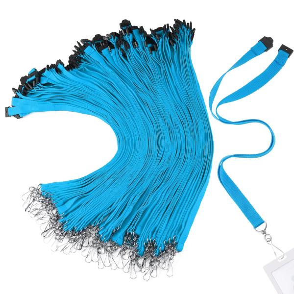 ・What Can You Get: you will receive 60 keychain lanyards of light blue, the enough color and quantity can meet your dail...