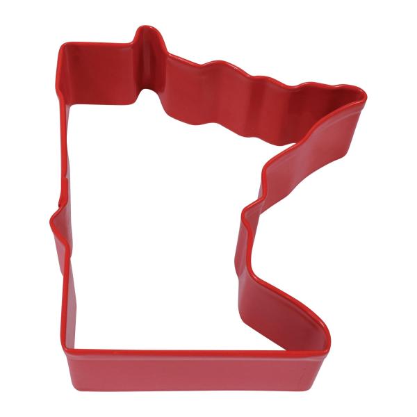 ・R＆M Minnesota State 3.25" Cookie Cutter Red. Hand wash and dry thoroughly before storing.・Great for roll-out cookie dou...