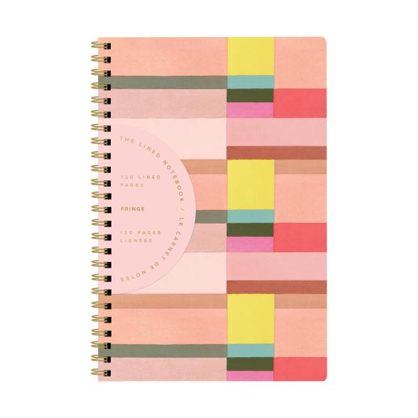 ・5.625 in x 8.75 in・Slim journal with flexible paper cover and colored edges・Colored twin-ring spiral binding・120 lined ...