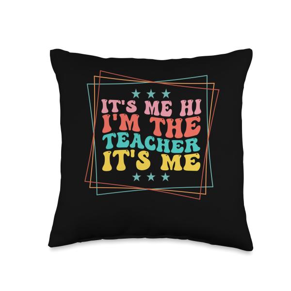・It's Me Hi I'm The Teacher it's me teachers saying vintage graphic design. Cute female teachers appreciation for teache...