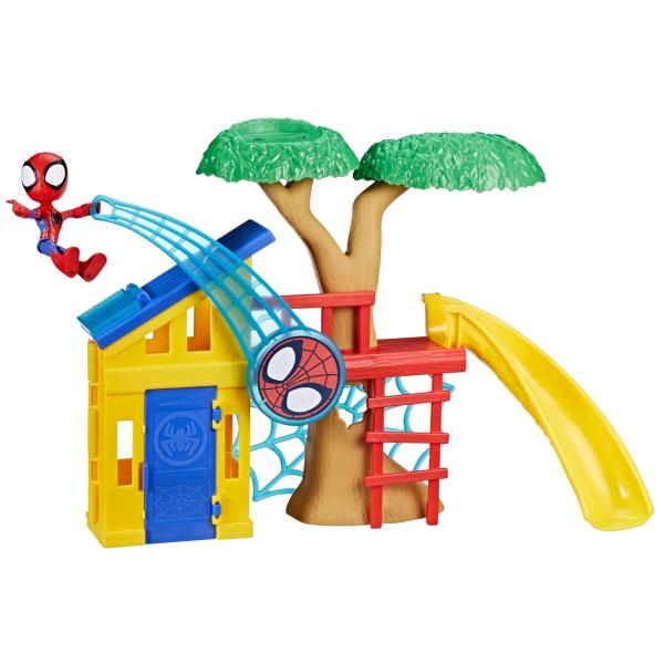 ・SPIDEY PLAYGROUND TOY SET FOR PRESCHOOLERS: Playset measures approximately 11.5" tall and is an appropriately sized Spi...
