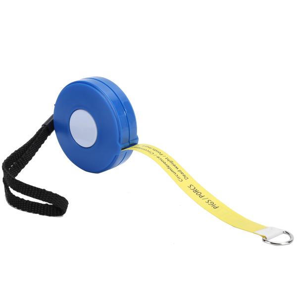 ・【DIMENSION】The other side of the tape contains two size tables, one for the belly circumference of the pig, and the oth...