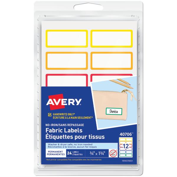 ・Includes an assortment of rainbow-colored borders to create name labels for clothing, blankets, makeup bags, shoes, fac...