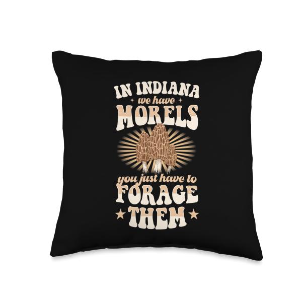 ・This In Indiana We Have Morels You Just Have To Forage Them collection of cottagecore style mushroom foraging accessori...