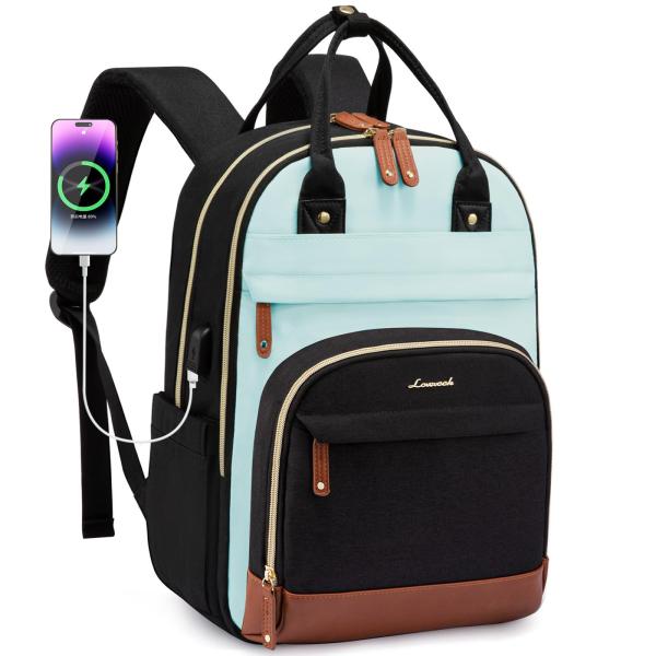 ・【LARGE CAPACITY】One backpack to solve all travel troubles. The large capacity laptop backpack has 6 compartments and mo...
