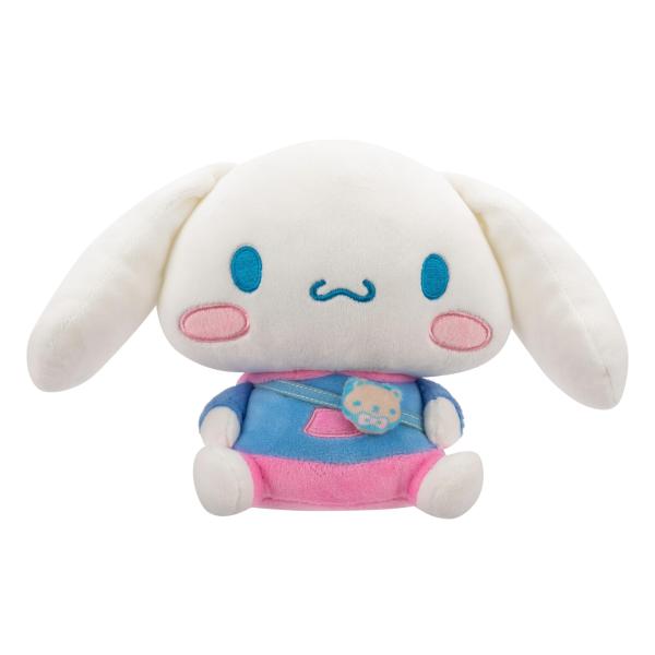 ・CINNAMOROLL PLUSHIE: Cinnamoroll, the shy but friendly pup, is looking fly in a soft blue hoodie・SUPER SOFT DESIGN: Thi...