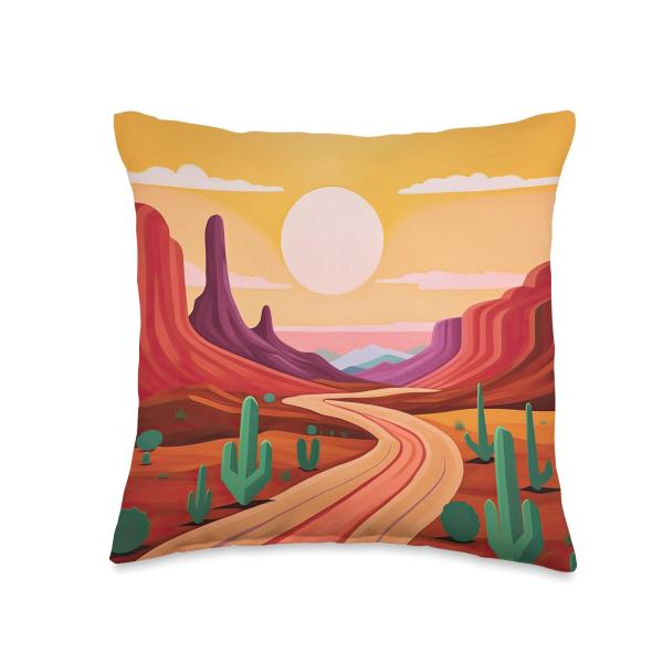 ・Western Desert Landscape design. a nice desert scene with cactus mountains and trees.・perfect if you like western and n...